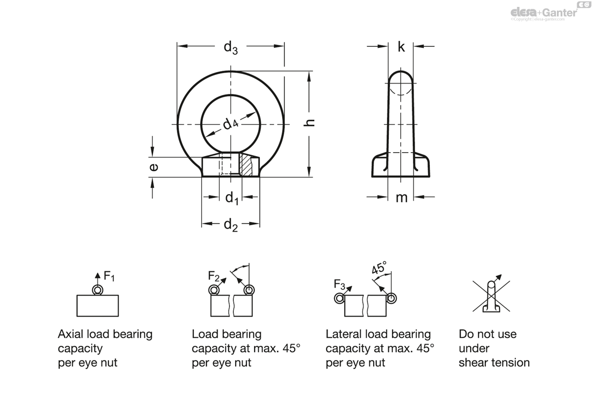 DIN 582-NI Lifting Eye Nuts Stainless Steel A2