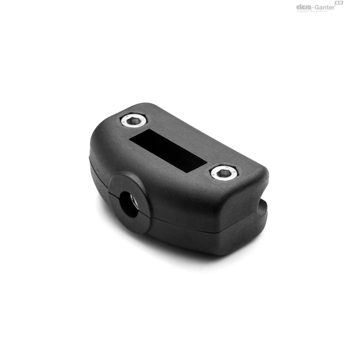 MPG-C Guide rail clamps For round guides | Elesa+Ganter