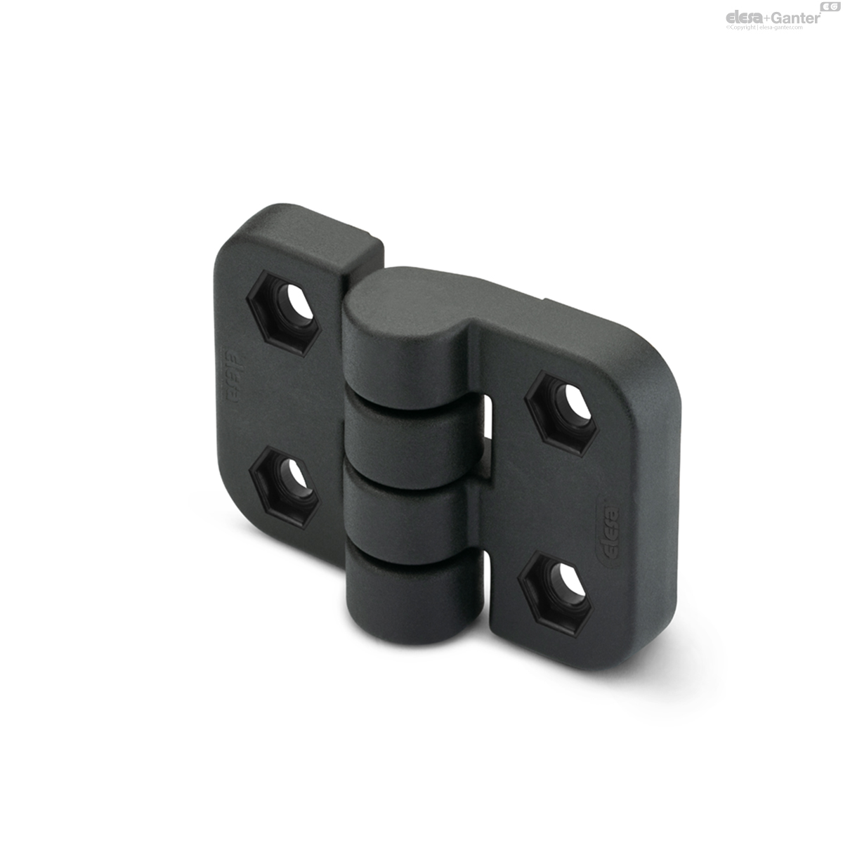 CFJ-EH Tamperproof hinges Pass-through holes for hexagonal head screws