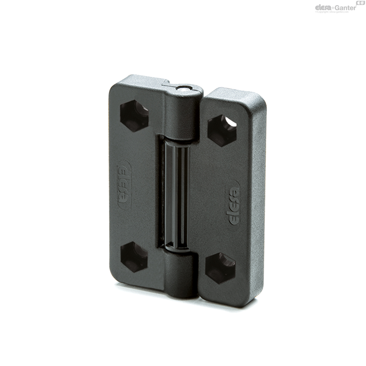 CFV-EH Detent hinges Pass-through holes for hexagonal head screws