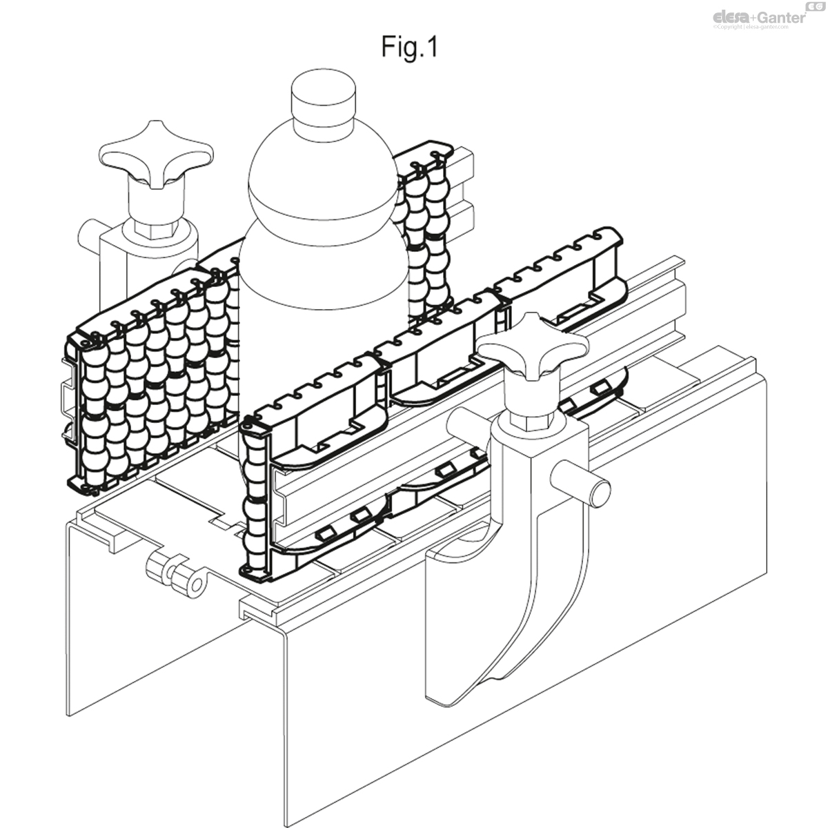GLB-2-RT Articulated side guides Cylindrical contact