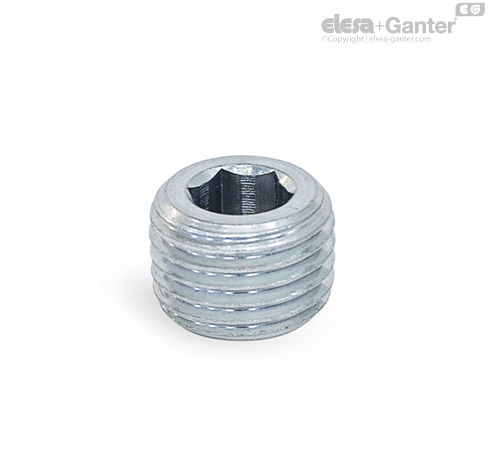 1 2 Ft. Npt Plug 12-Piece Socket Head Stainless Steel Pipe Plugs - 1/16 ...