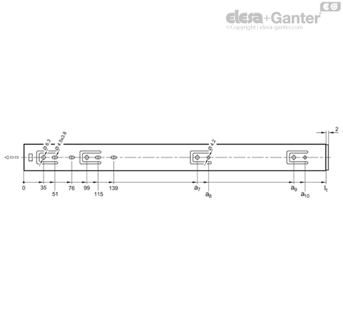 GN 1414 Telescopic slides | Elesa+Ganter