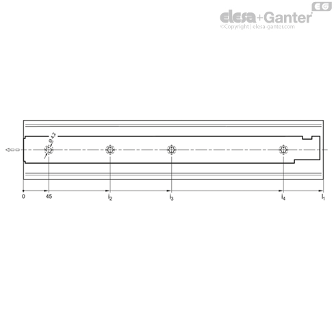 GN 1432 Telescopic slides | Elesa+Ganter