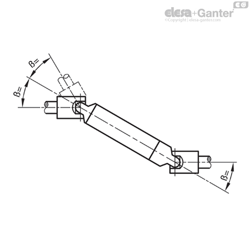 DIN 808-NI Universal Joints with Friction Bearing / Needle Bearing ...