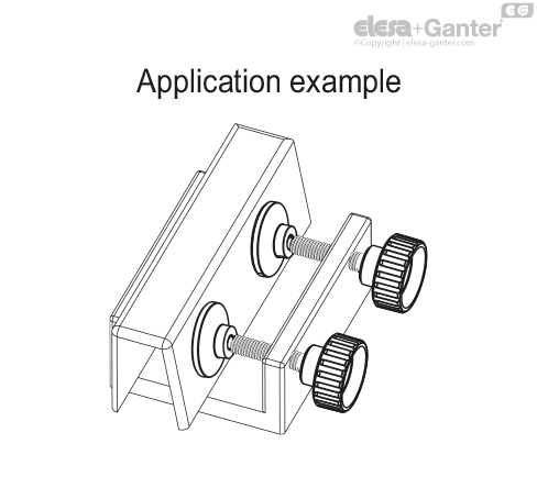 BT-SST-p-SV Fluted knobs with locking thrust pad
