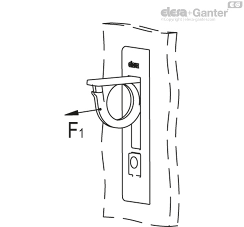 MRH Folding handles with recessed tray | Elesa+Ganter