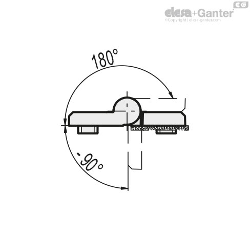 CFGY-D Lift-off hinges Pin fixed to the right body