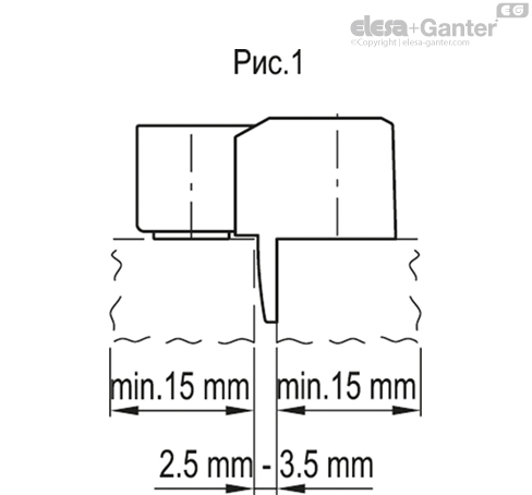 BPS Шаровидный дверной фиксатор | Elesa+Ganter